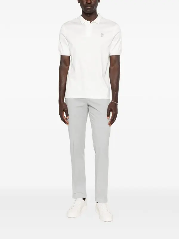 Brunello Cucinelli Logo Cotton Polo Shirt