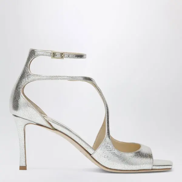JIMMY CHOO Azia 75 Sandal - Silver