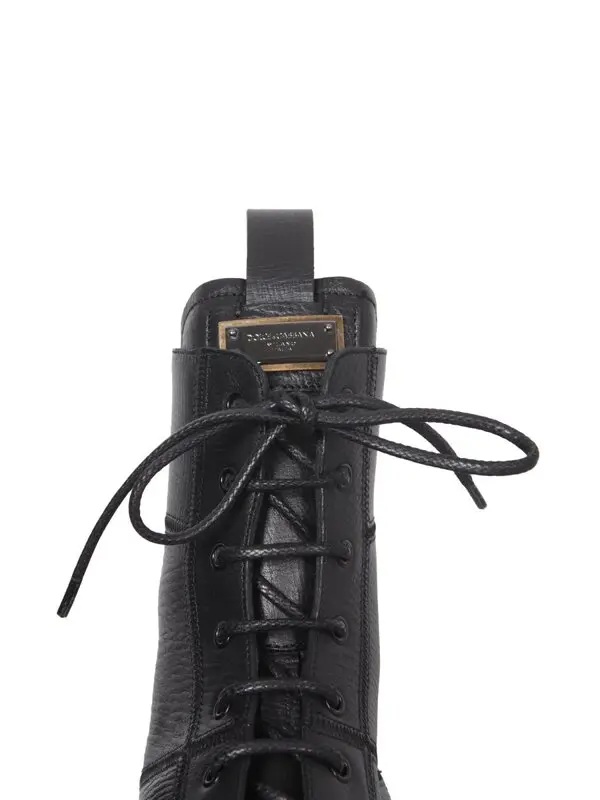 Dolce & Gabbana Bernini Lace-up Combat Boots
