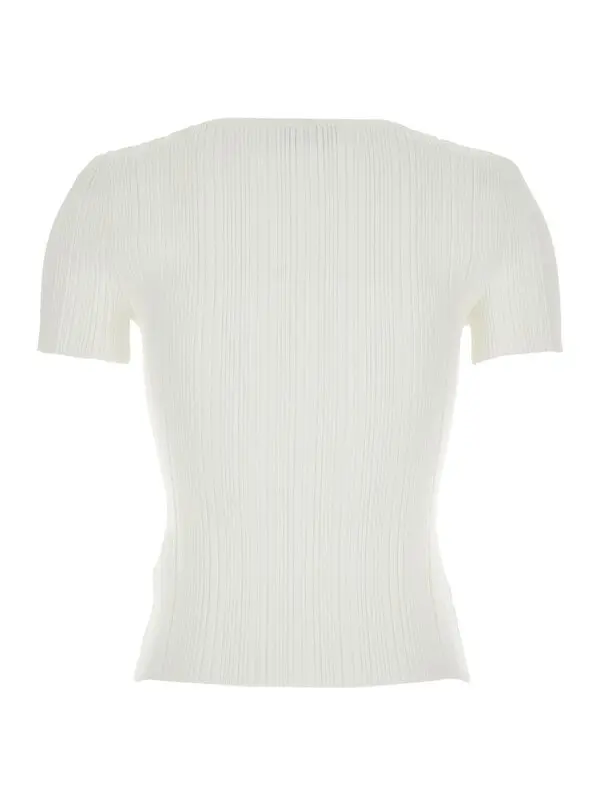 SELF-PORTRAIT Knit Top With Lace Trim - Multicolor
