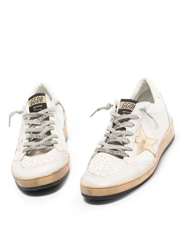 GOLDEN GOOSE Ball Star Leather Sneakers - Multicolor
