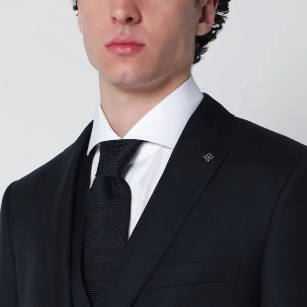 Tagliatore Single-breasted Navy Wool Suit