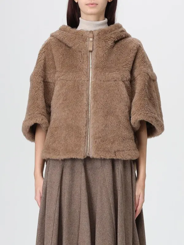 Max Mara Fur Hooded Jacket