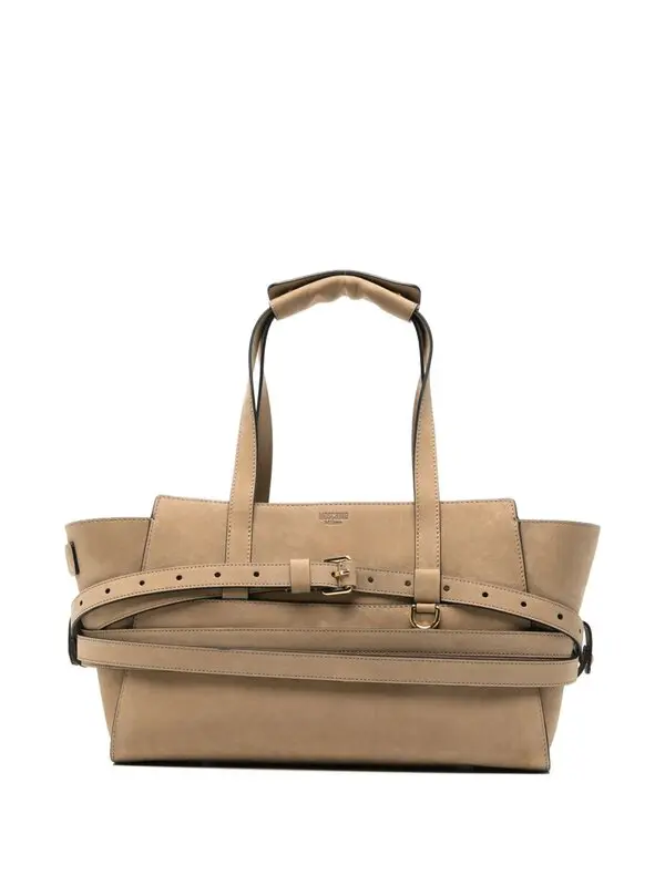 Moschino Tie Detailed Leather Handbag - Multicolor