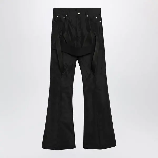 Rick Owens Megastrapped Bolans Jeans In Nylon Canvas