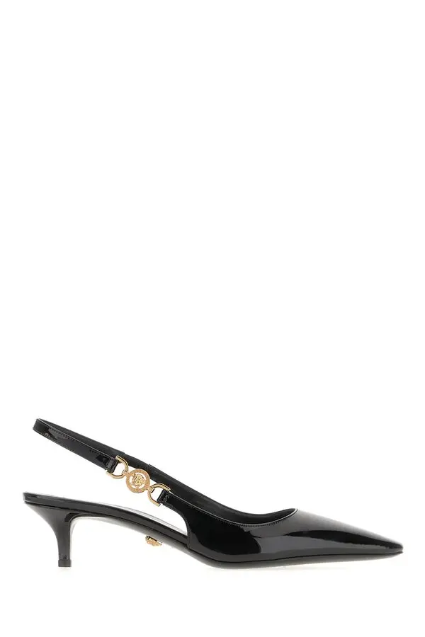 Versace Slingback Pumps With Medusa Hardware