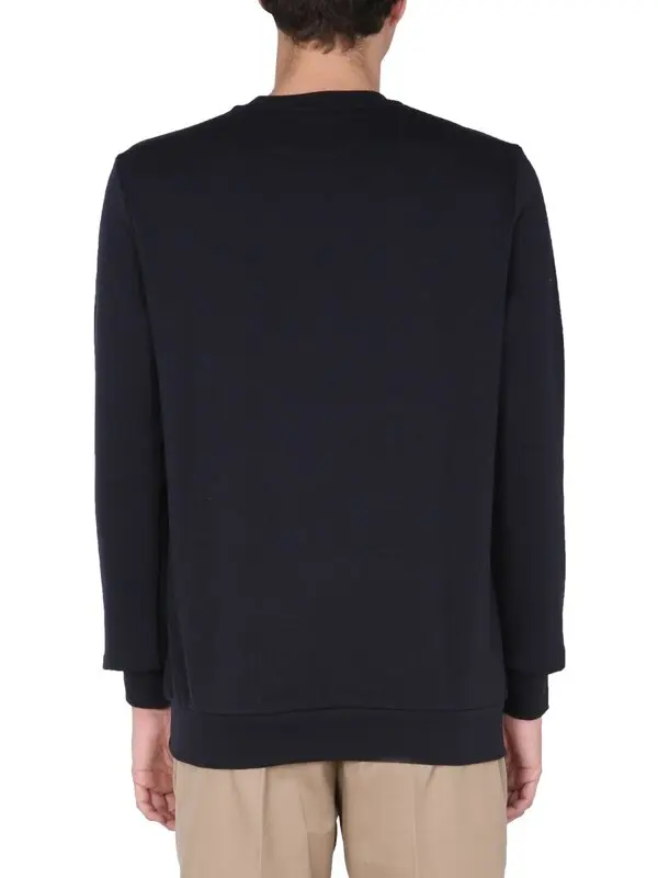 Paul Smith Crewneck Sweatshirt With Embroidered Logo - Blue