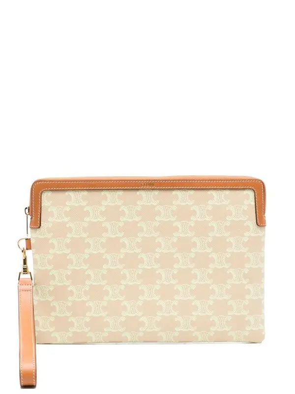 Celine Triomphe Canvas Small Pouch - Multicolor