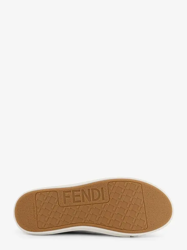 Fendi Ff Jacquard Fabric Lace-up Sneakers - Multicolor