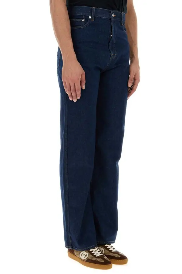Gucci Wide Leg Jeans - Blue