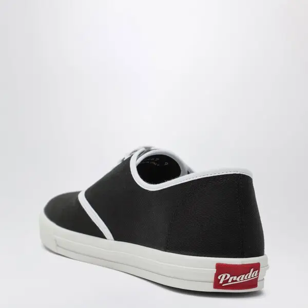 Prada Cotton Drill Sneakers - Black