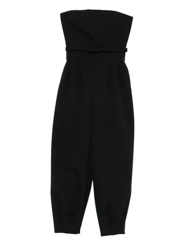 Max Mara Voghera" Black Polyester Jumpsuit - Multicolor