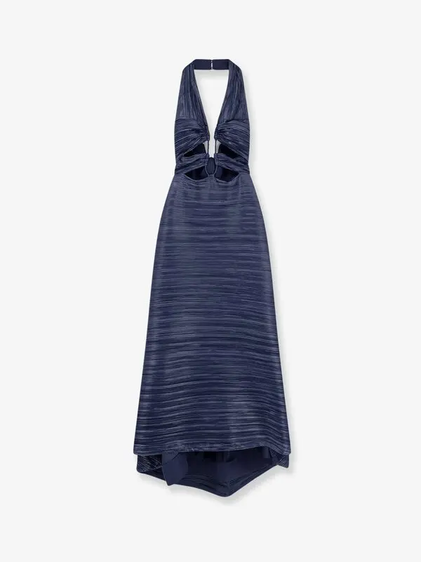 Cult Gaia Pleated Halterneck Dress - Multicolor
