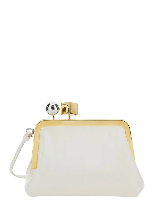 Jacquemus Le Berlingot' Handbag With White Leather Details - Multicolor