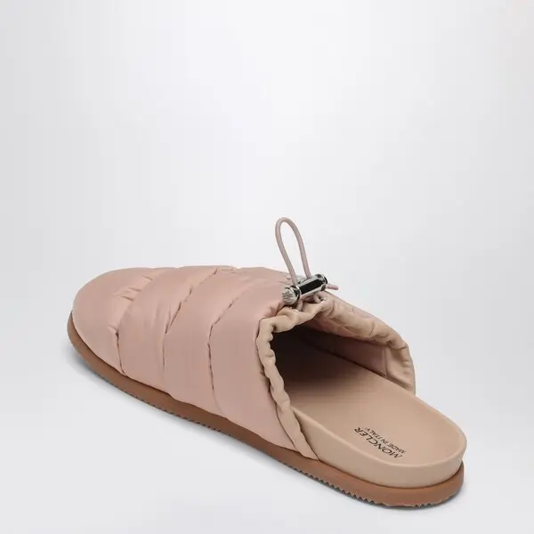 Moncler Quilted Nylon Mule With Flap Pocket - Pink