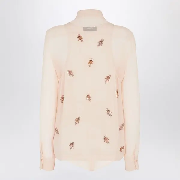 Fendi Embroidered Georgette Shirt