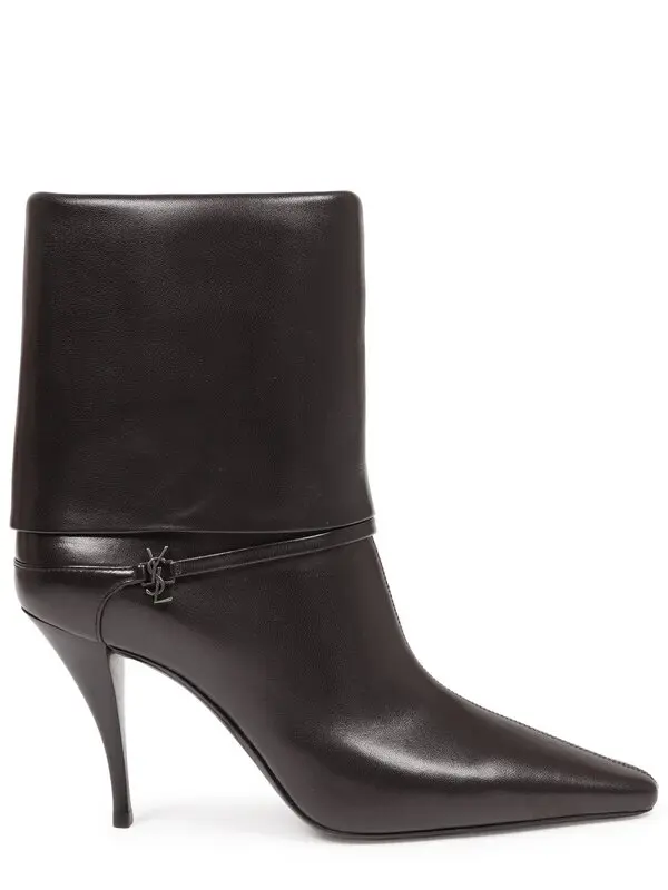 Saint Laurent Niki Ankle Boots - Brown