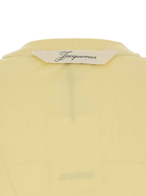 Jacquemus Le T-shirt Ventadou Crew Neck T-shirt - Yellow