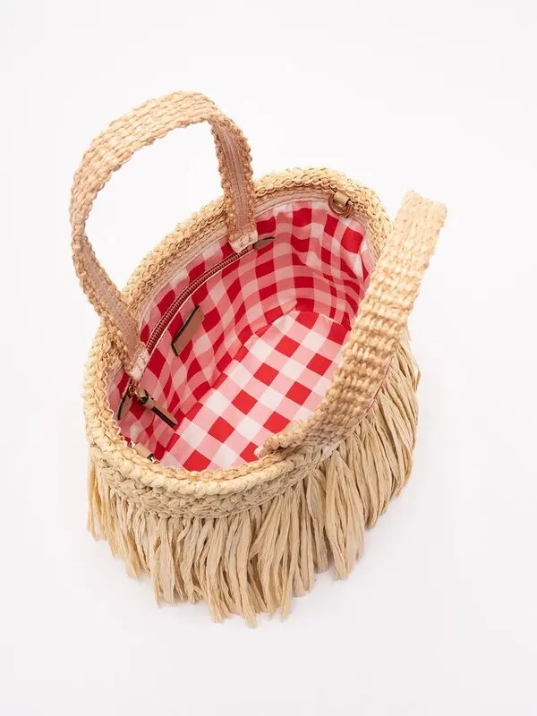 JIMMY CHOO Beach Tote E/w Mini Raffia Bag