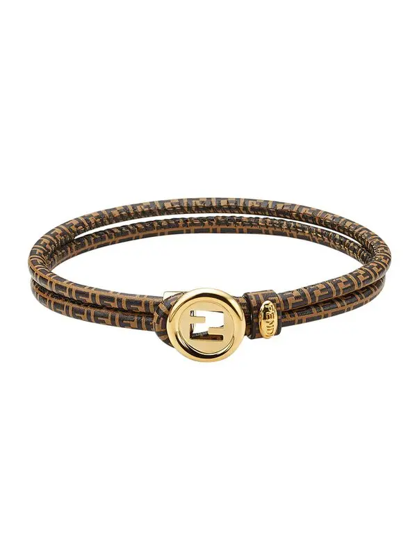 Fendi Ever Round Stud" Bronze Bracelet - Multicolor