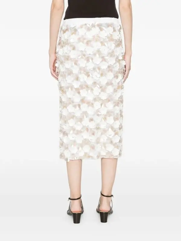 P.a.r.o.s.h Embellished Nylon Midi Skirt