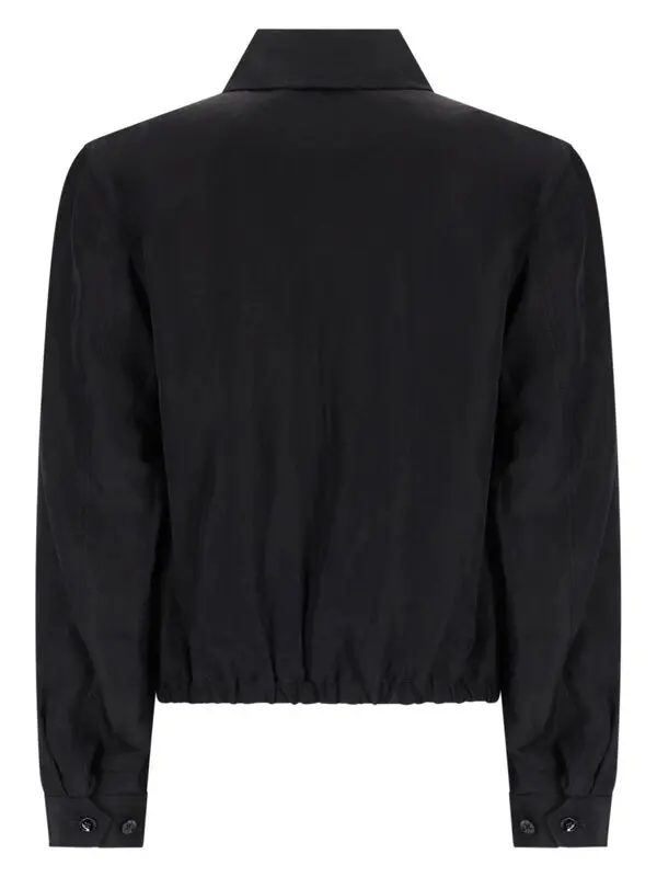 LEMAIRE Cropped Zip Jacket - Black
