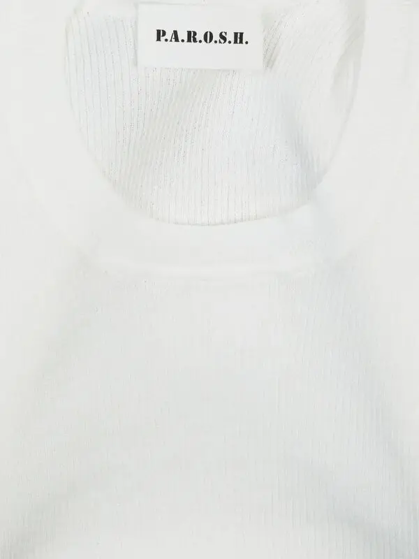 P.a.r.o.s.h Ribbed Short Sleeve Sweater