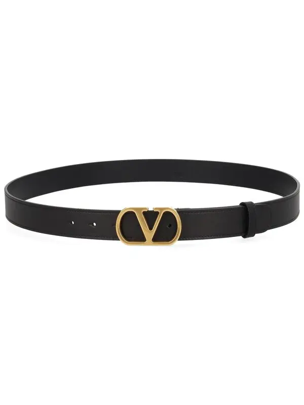 Valentino Garavani Vlogo Signature Belt - Black