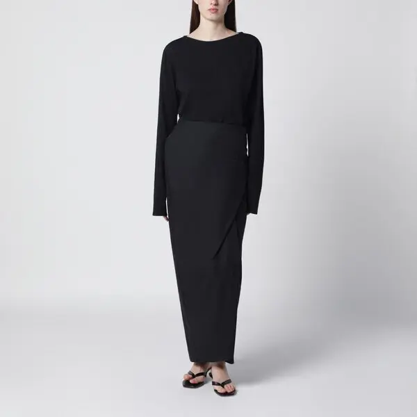 Our Legacy Twisted Jersey Dress - Black