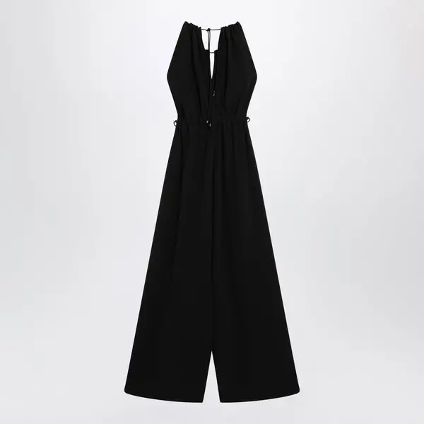 Max Mara Jersey Wide Leg Jumpsuit - Black