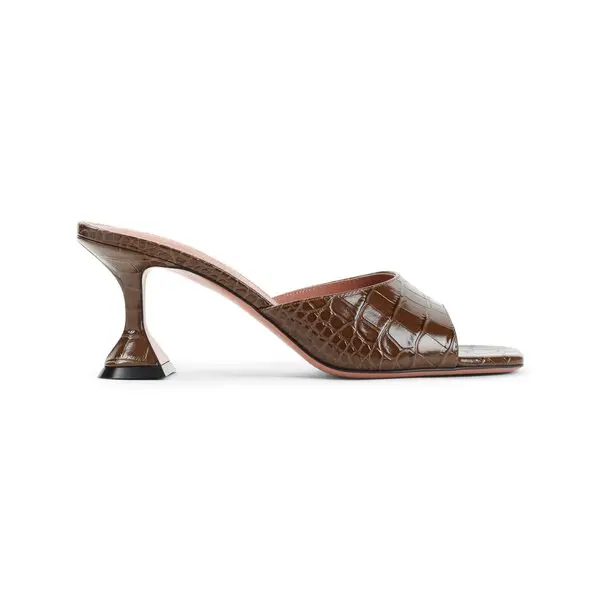 Amina Muaddi Lupita 70 Slipper Mules - Brown