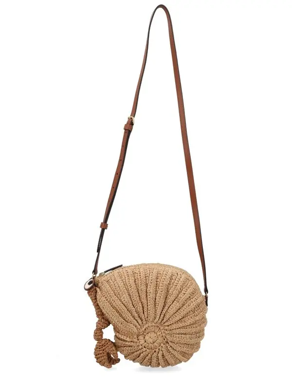 ANYA HINDMARCH Woven Raffia Cross Body Bag