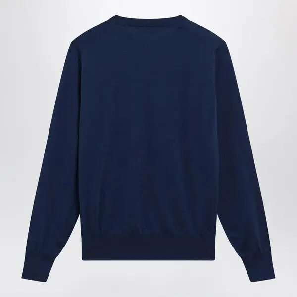 Brunello Cucinelli Cotton Crew Neck Sweater - Blue