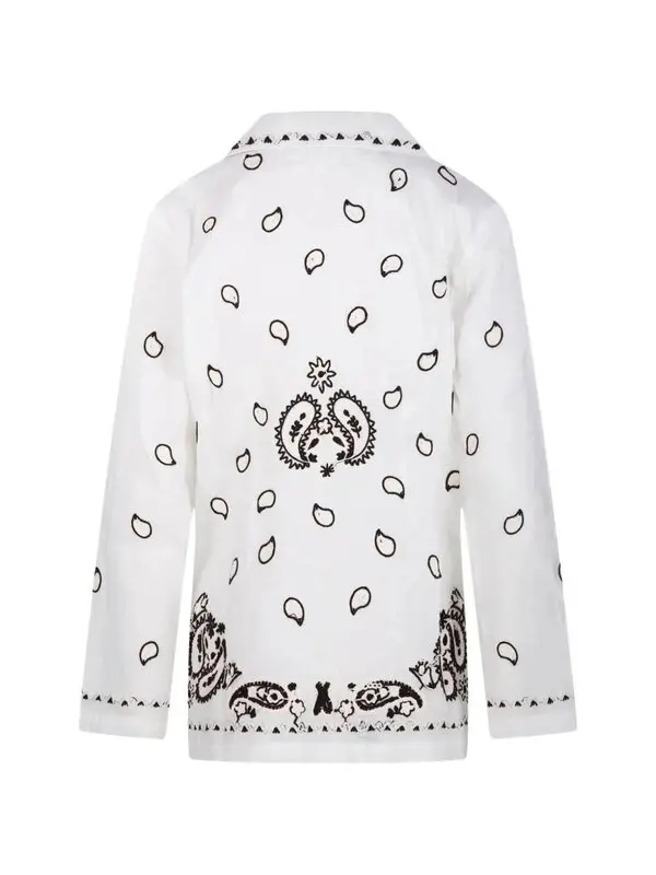 P.a.r.o.s.h Embroidered Linen Jacket