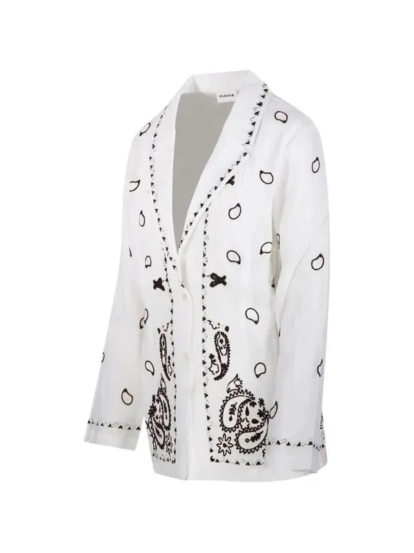 P.a.r.o.s.h Embroidered Linen Jacket