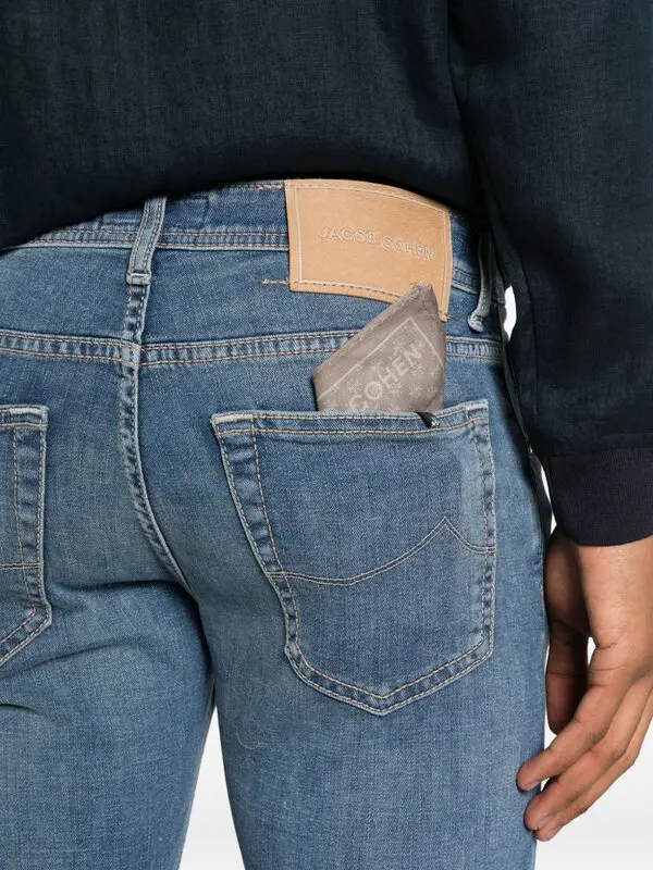 Jacob Cohen Super Slim Fit Denim Jeans - Multicolor