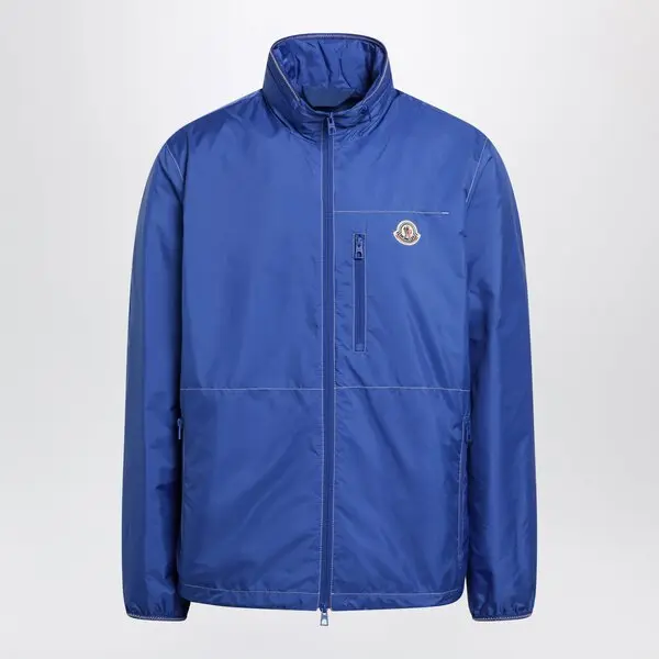 Moncler Arrakis Zip-up Rainwear Jacket With Removable Hood - Blue