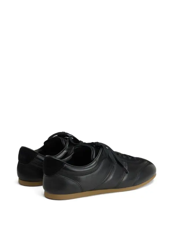 LEMAIRE Black Leather Sneakers