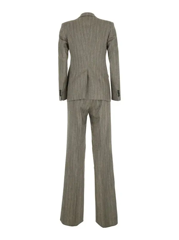Tagliatore Double-breasted Linen Blend Suit