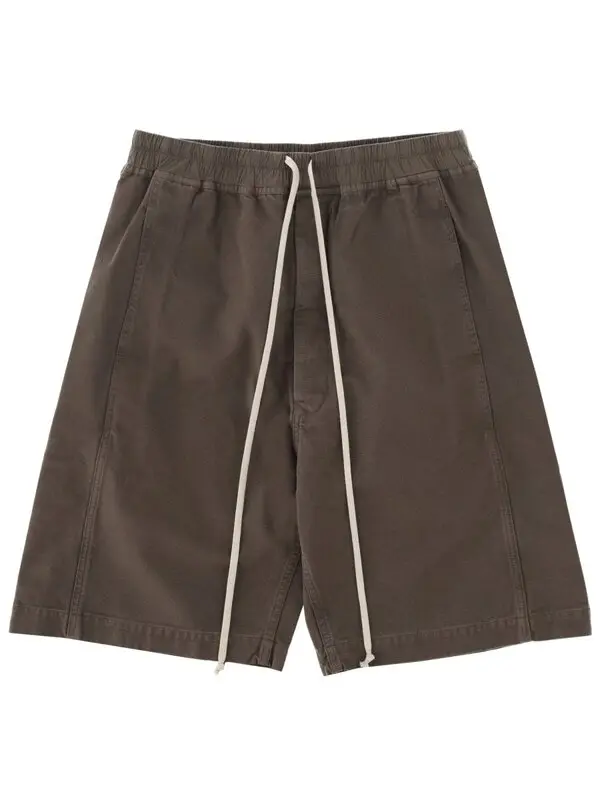 Rick Owens Wide Pusher Shorts - Brown