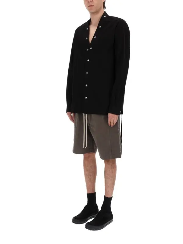 Rick Owens Wide Pusher Shorts - Brown