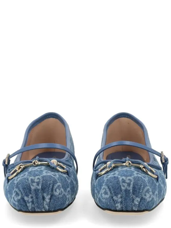 Gucci Ballerina Flats With Horsebit Detail