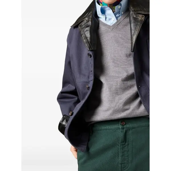 Miu Miu Single-breasted Coat With Embroidered Logo