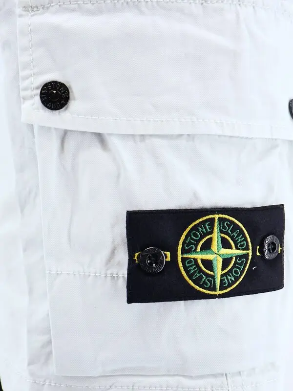 Stone Island Organic Cotton Cargo Shorts