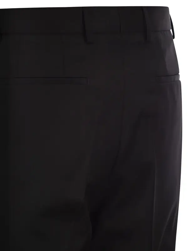 BOSS Slim Fit Virgin Wool Serge Trousers