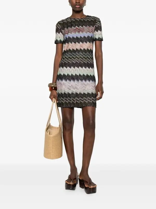 Missoni Zigzag Knit Short Dress