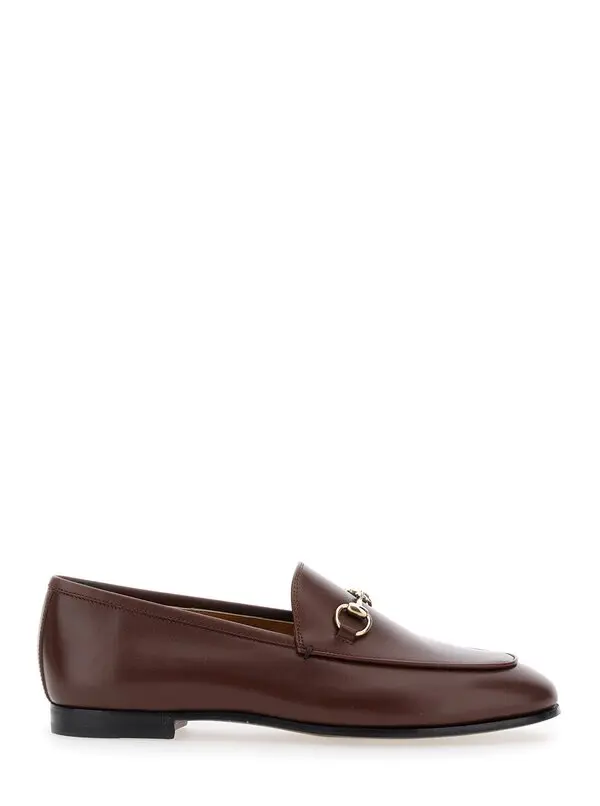 Gucci Glossy Leather Loafers With Horsebit Detail - Multicolor