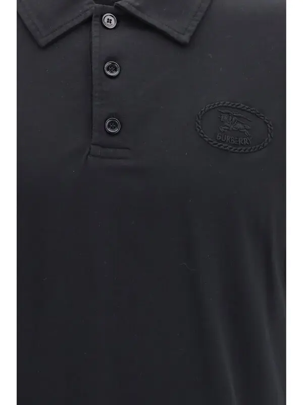 Burberry Piqué Polo Shirt - Blue