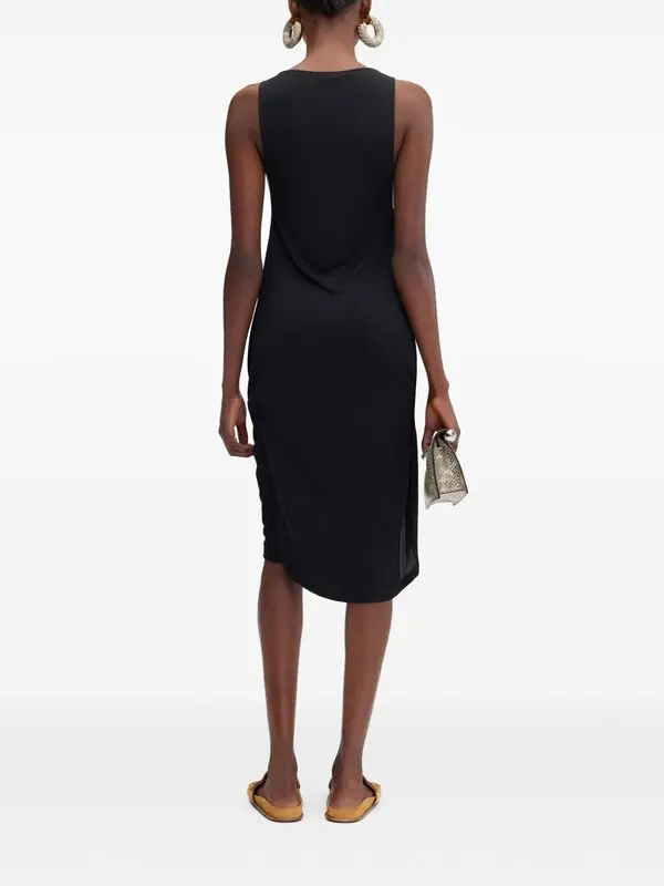 Jacquemus La Robe Peplo Courte Asymmetrical Draped Dress