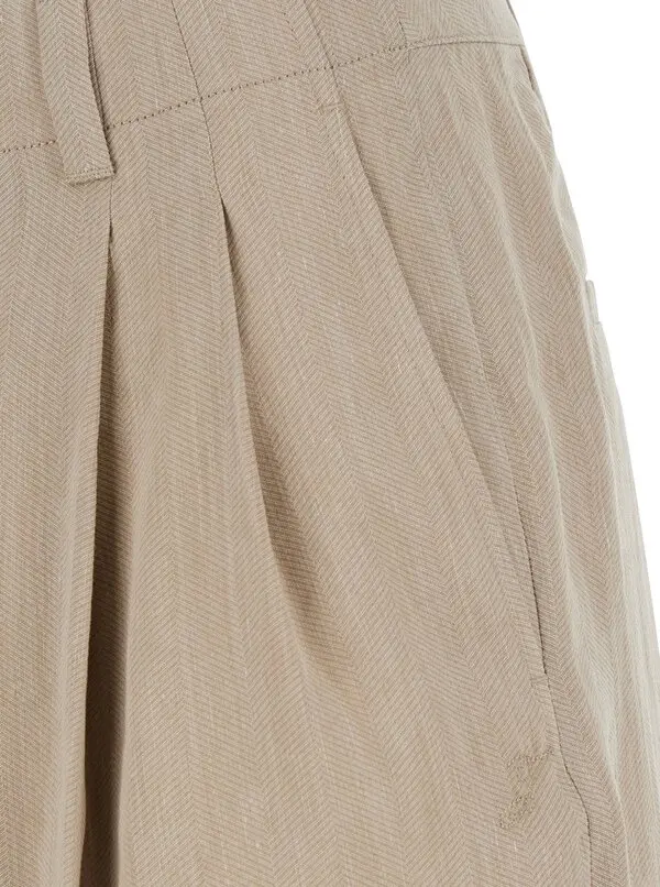 Jacquemus Le Short Pastro Linen Blend Shorts - Multicolor